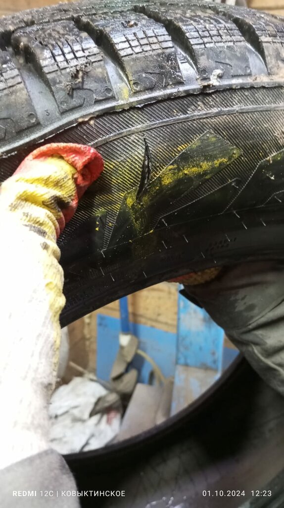 Oto lastik tamiri Tire fitting and repair, İrkutskaya oblastı, foto