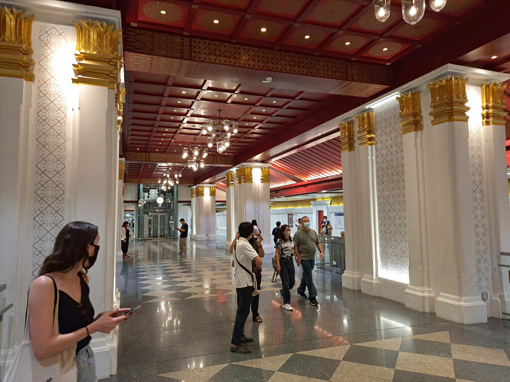 Metro istasyonu Sanam Chai MRT station, Bangkok, foto