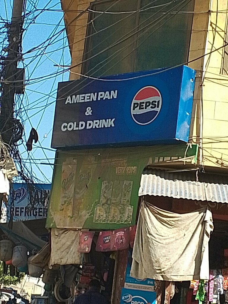 Alkolsüz içecekler Ameen paan shop, Karaçi, foto