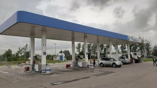 Benzin istasyonu Gazpromneft, Moskova ve Moskovskaya oblastı, foto