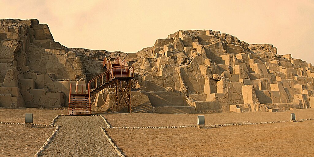 Unutulmaz olayların yeri Mateo Salado Archaeological Complex, Lima, foto