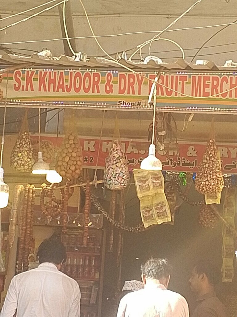 Kuruyemiş, atıştırmalık, kuru meyve S. k khajoor, Karaçi, foto