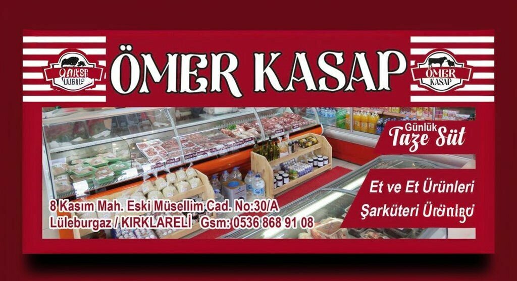 Kasap, şarküteri Ömer Kasap, Lüleburgaz, foto
