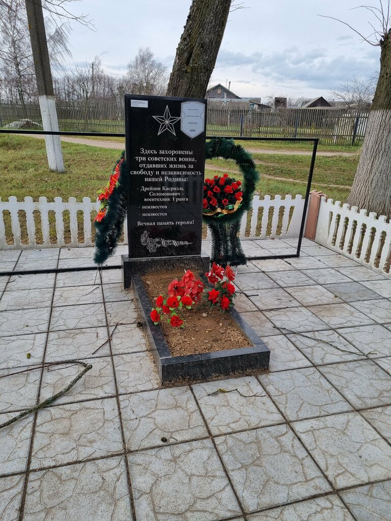 Anıt, heykel Воинское захоронение № 4154, Vitebskaya oblastı, foto