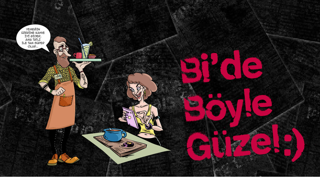 Kafe Karikatur Bi Kafe, Alanya, foto