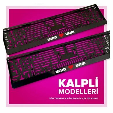 Otomobil yedek parçaları Pleksi Plakalık Takmatik İsme Özel Plakalık Tasarımı İmalatı, Konya, foto