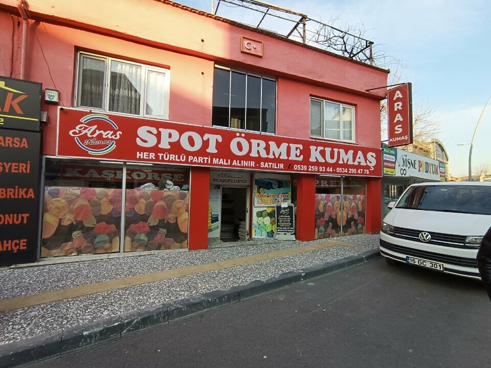 Kumaşçılar Aras Spot Örme Kumaş, Bursa, foto