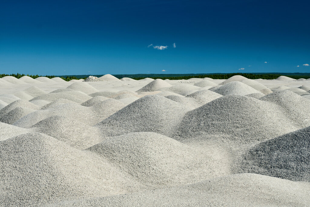 Endüstriyel mineraller Cementum, Karelya, foto