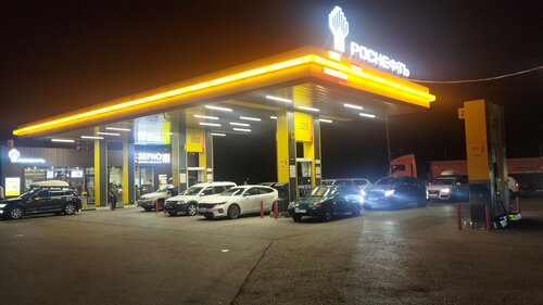 Benzin istasyonu Rosneft, Tulskaya oblastı, foto