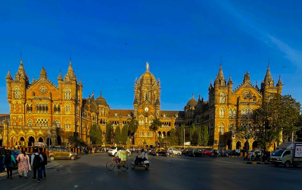 Turistik yerler Victoria Terminus, Mumbai, foto