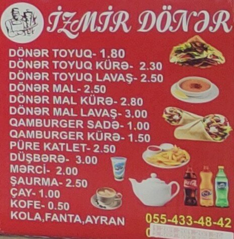 Fast food İzmir Dönər, Gence, foto