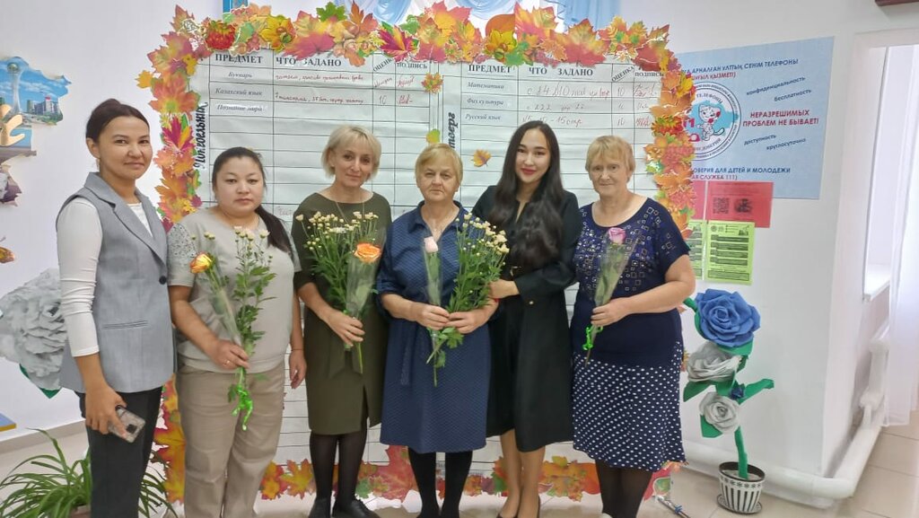 Ortaokul Krasnoarmeyskaya Basic Secondary school, Kostanay eyaleti, foto