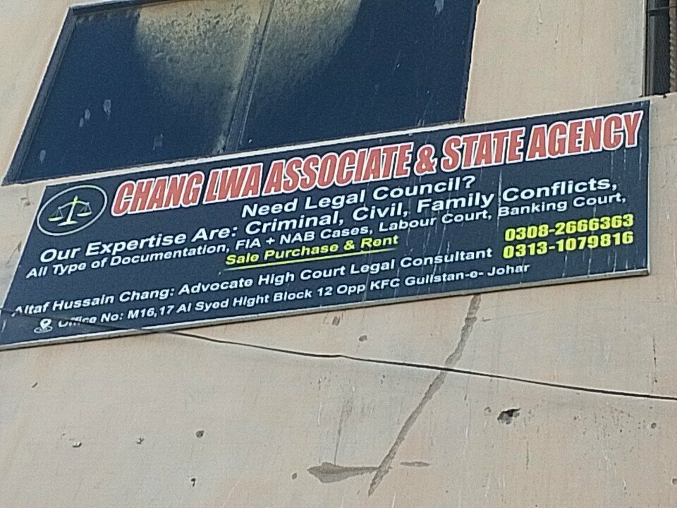 Emlak ofisi Chang law associates, Karaçi, foto