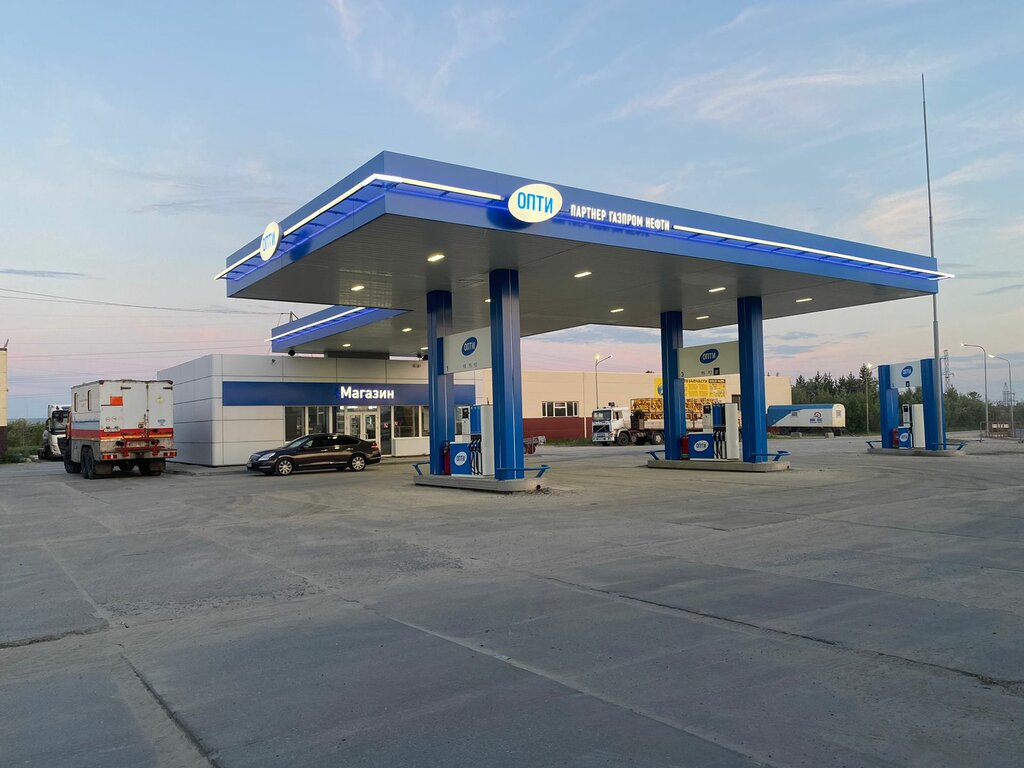 Benzin istasyonu ОПТИ, Gubkinski, foto