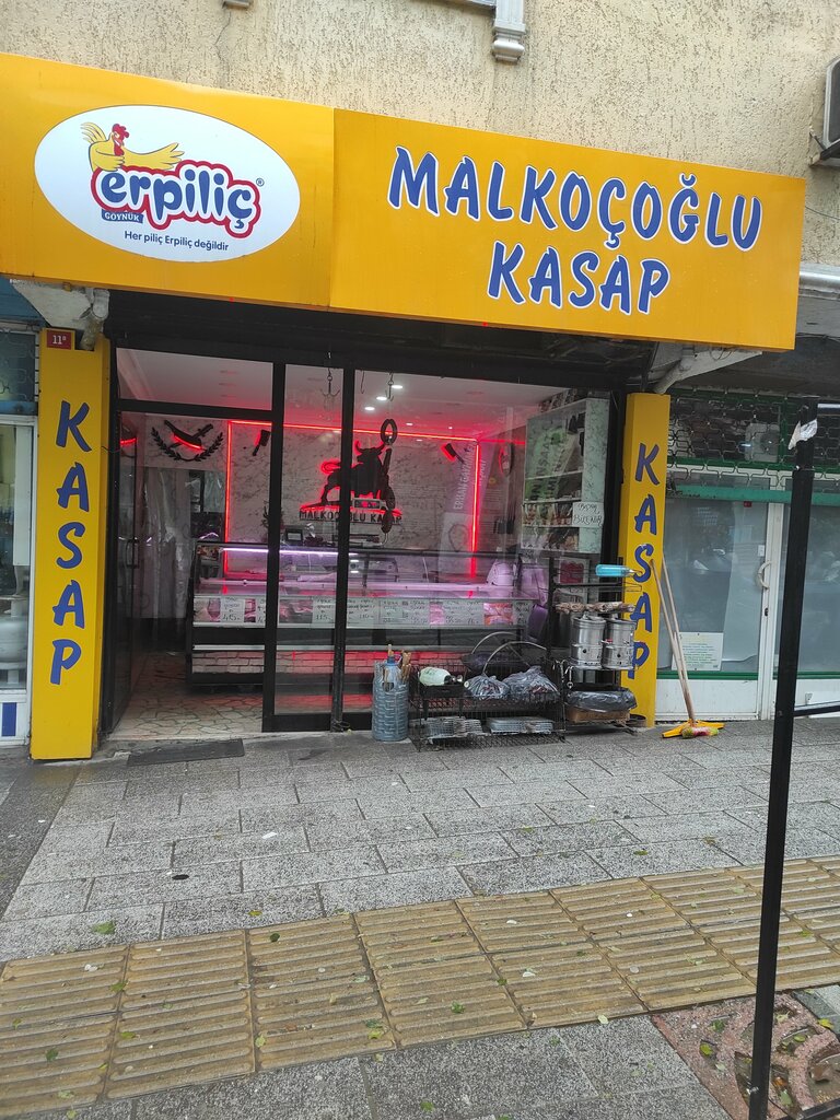 Kasap, şarküteri Malkoçoğlu kasabı, İstanbul, foto