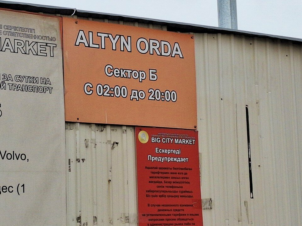 Gıda pazarı Altyn Orda, Sector B, Almatı eyaleti, foto