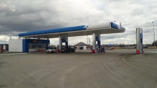 Benzin istasyonu Gazpromneft, Tümen (Tiumenskaya) oblastı, foto