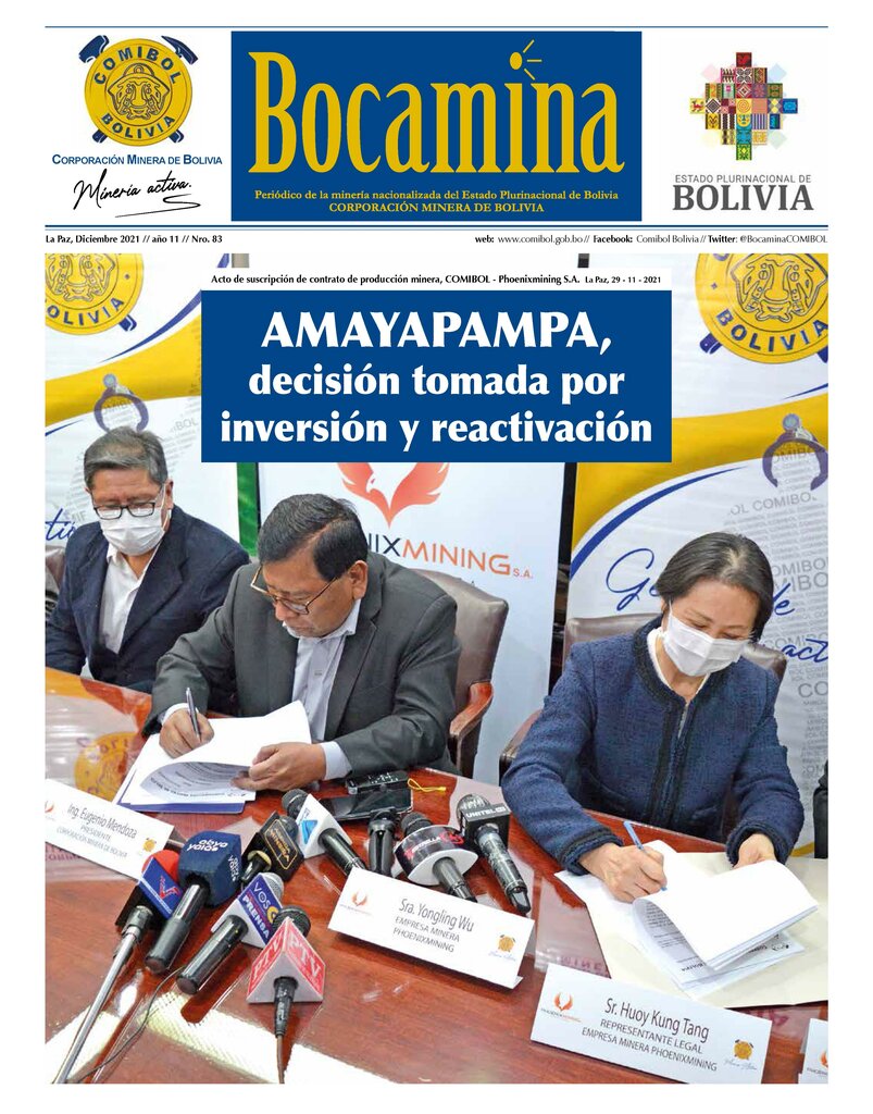 Madencilik işletmeleri Comibol Bolivia, La Paz, foto