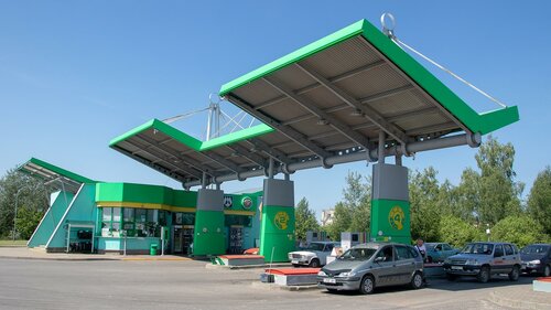 Benzin istasyonu Belorusneft, Berioza, foto