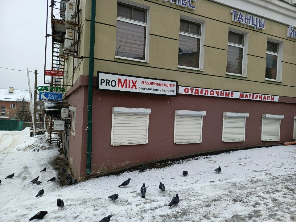 Boya ve cila malzemeleri üretim ve satış yerleri Promix, Penza, foto
