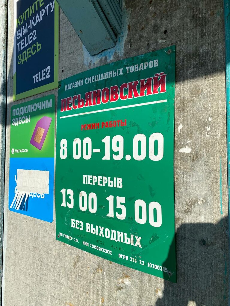 Mini-market Песьяновский, Tümen (Tiumenskaya) oblastı, foto