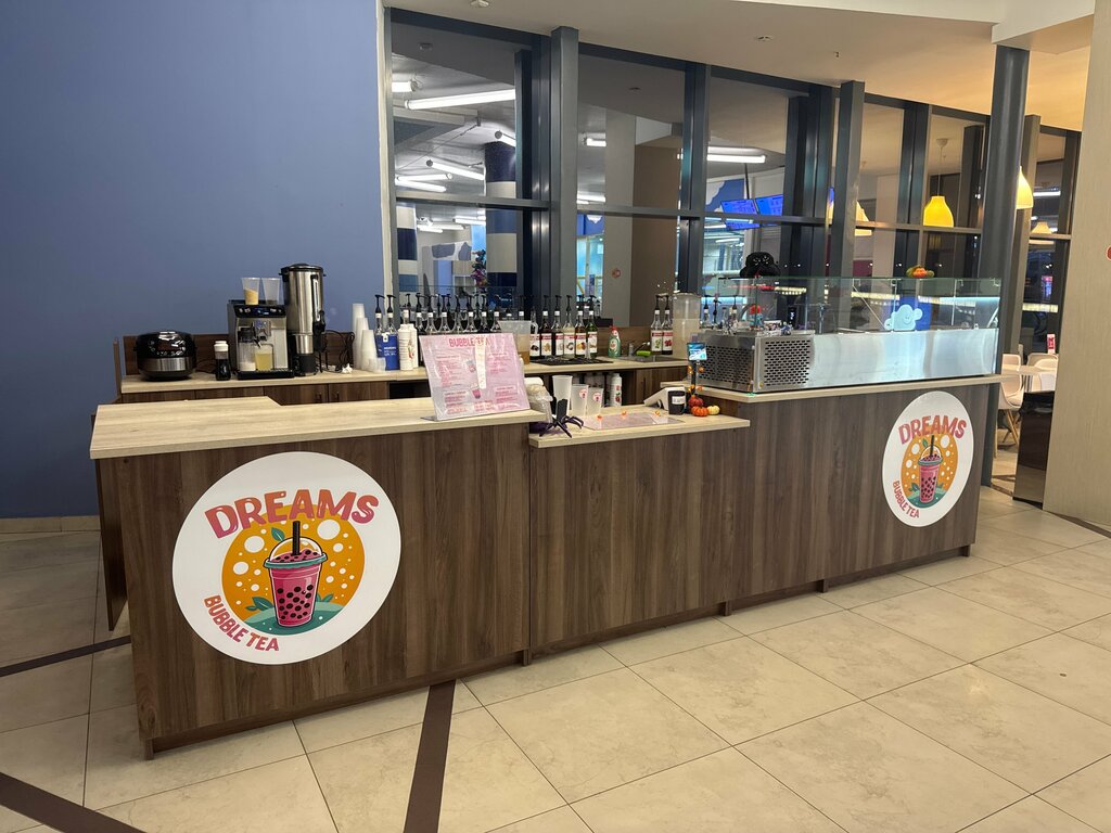 Kahve dükkanları Bubble tea Dreams, Dubna, foto