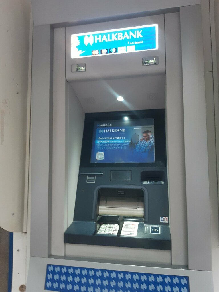ATM'ler HalkBank, Belgrad, foto
