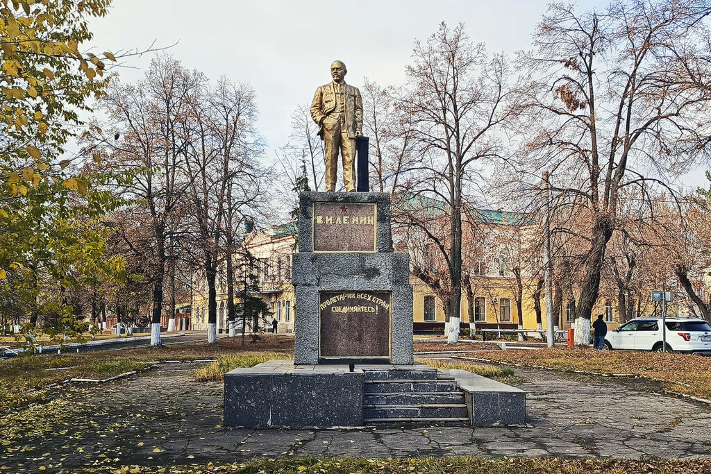 Anıt, heykel В.И. Ленин, Kazan, foto