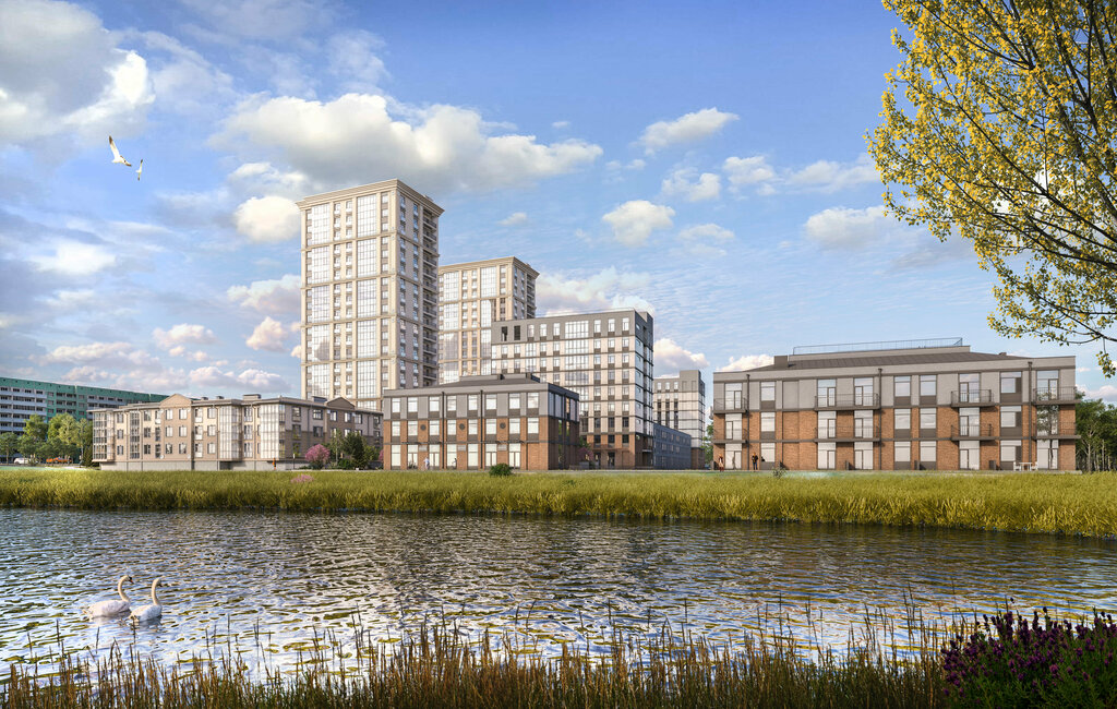 Konut blokları Residential complex Pushkin, Kalujskaya oblastı, foto