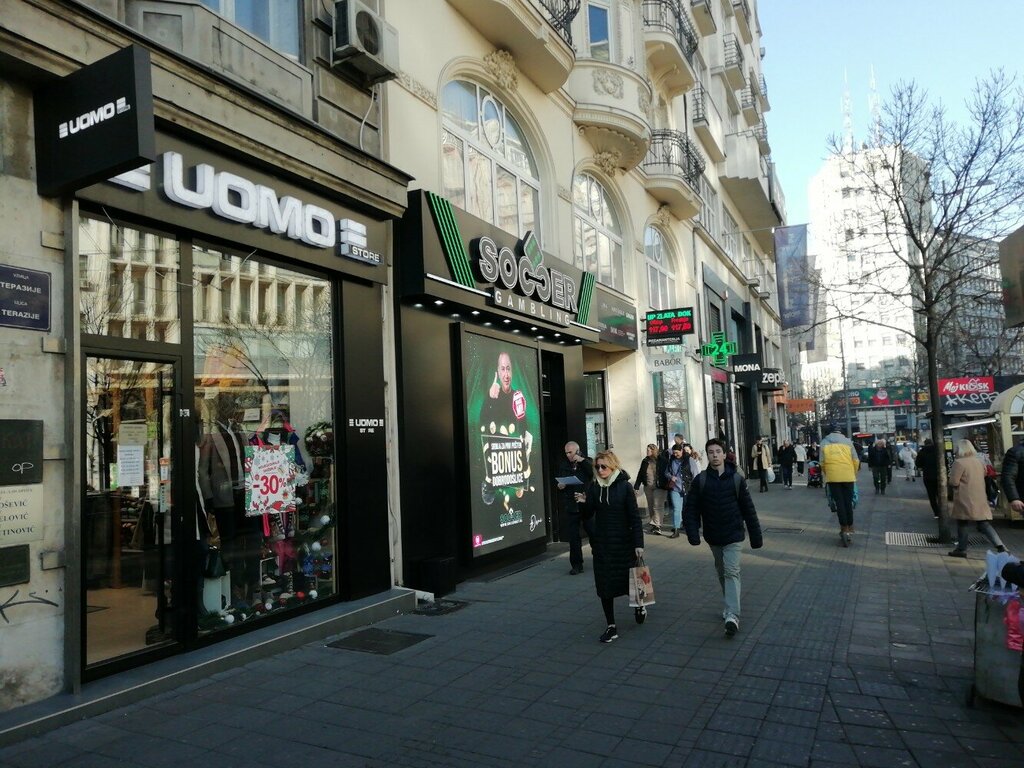 Giyim mağazası Uomo, Belgrad, foto