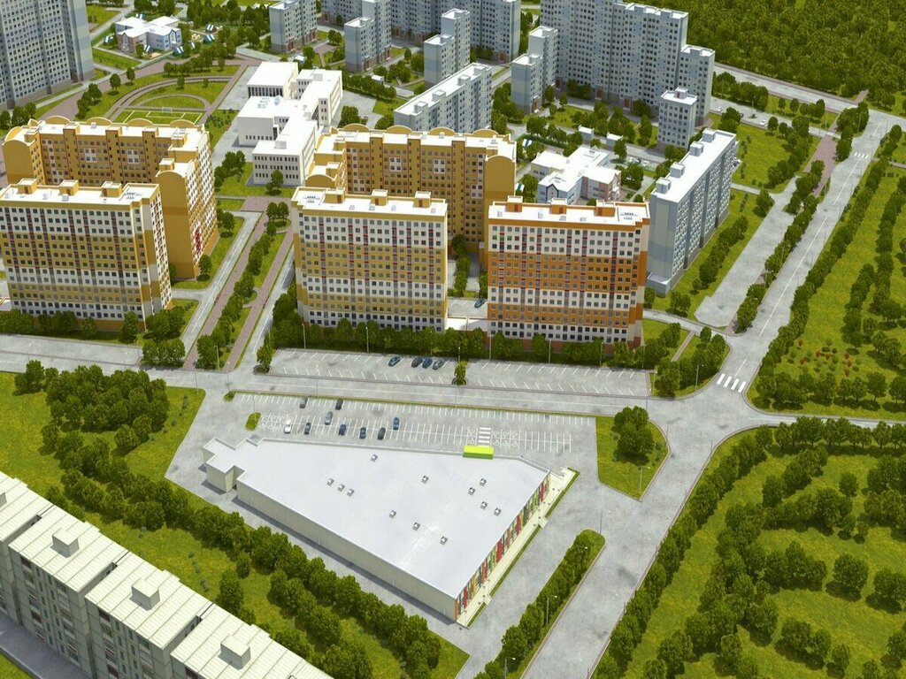Konut blokları Родные просторы, Kemerovo, foto