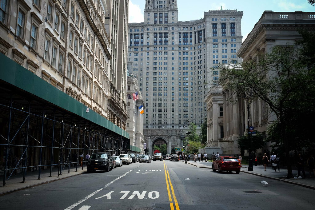 Belediyeler, devlet daireleri Manhattan Borough President's Office, New York, foto