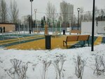 Спортивная площадка (Moscow, Yugo-Zapadniy Administrative Okrug, Yuzhnoye Butovo District, 2-y mikrorayon), spor alanı  Moskova'dan