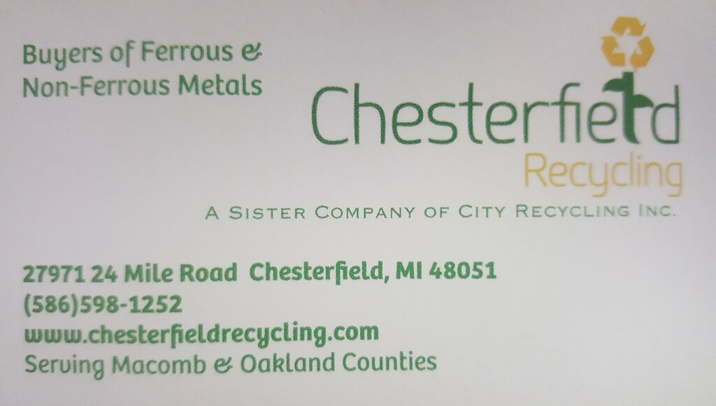 Geri dönüşüm merkezleri Chesterfield Recycling Inc, Michigan Eyaleti, foto