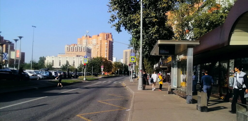 Toplu taşıma durağı Metro Kuzminki, Moskova, foto