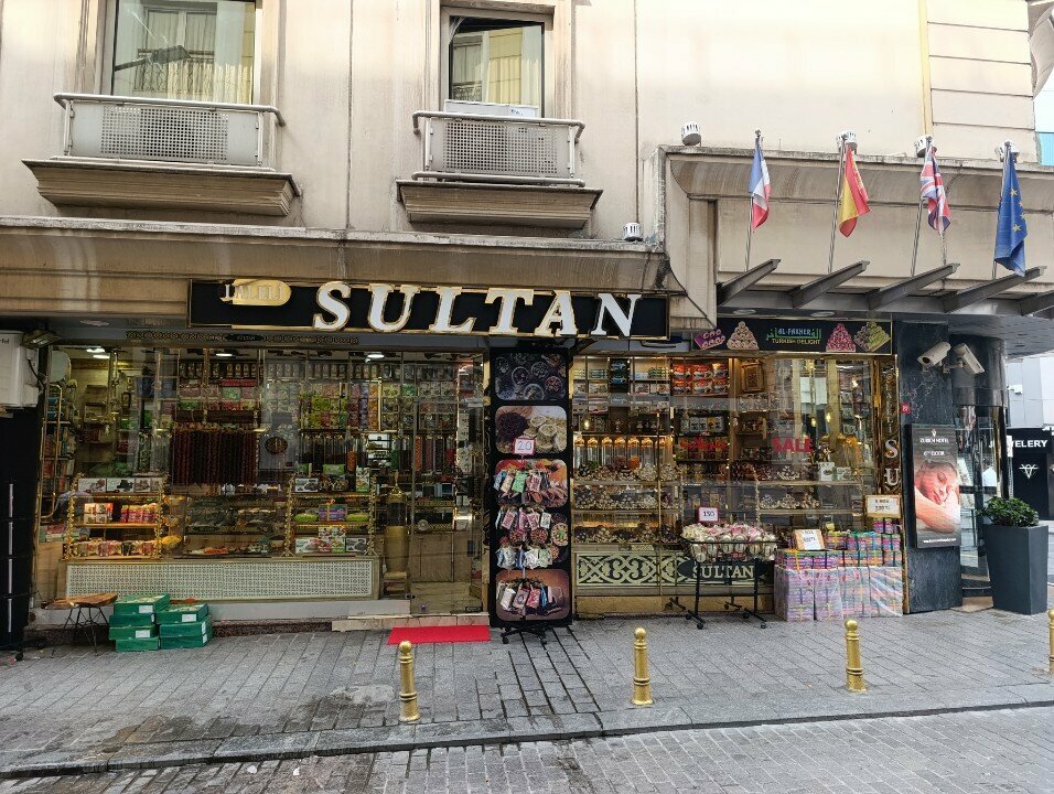 Gıda pazarı Laleli Sultan, İstanbul, foto