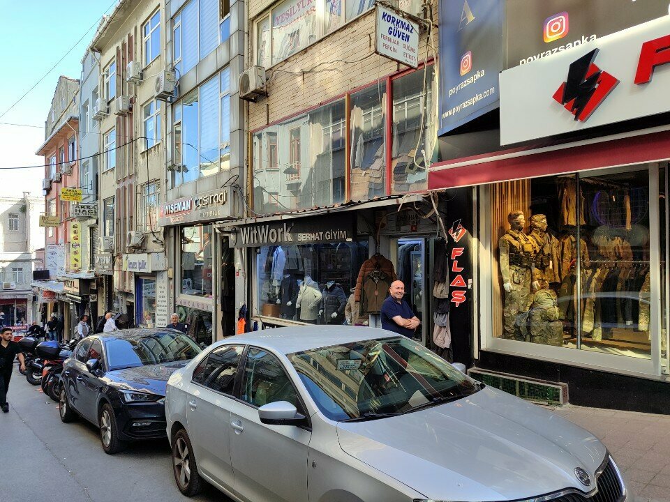 Giyim pazarı Bölünmez Giyim, İstanbul, foto