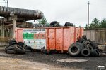 Утилизация автомобильных шин, контейнер (Leningrad Region, Sosnoviy Bor), çöp alanları  Sosnoviy Bor'dan