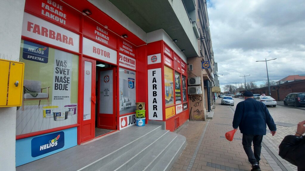 Boya ve cila malzemeleri üretim ve satış yerleri Rotor, Novi Sad, foto