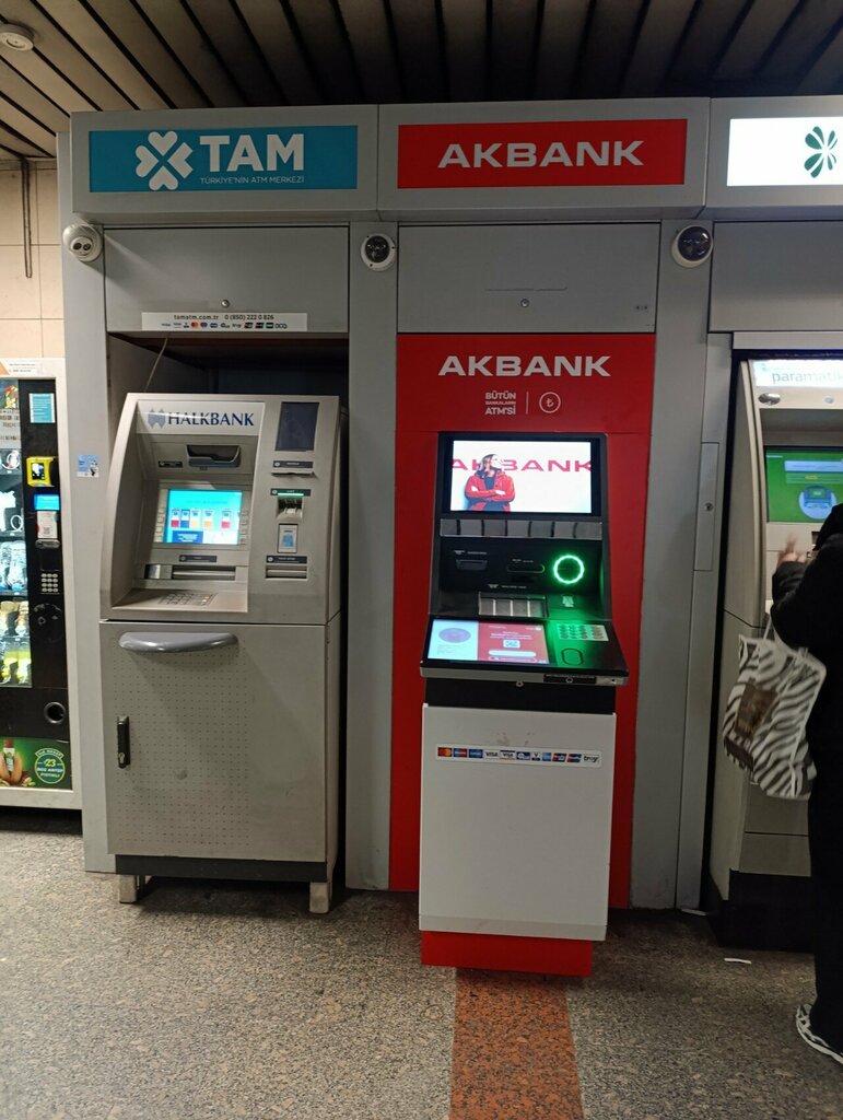 ATM'ler Akbank ATM, İstanbul, foto