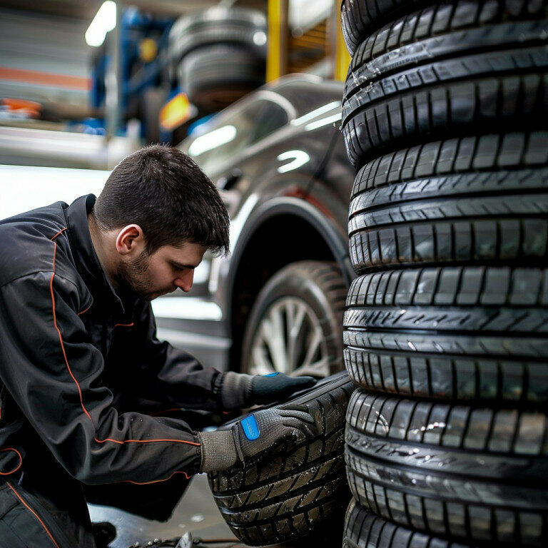 Oto lastik tamiri Tire service, Mytişçi, foto