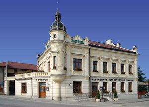 Jelinkova Vila (Kraj Vysočina, Okres Žďár nad Sázavou, Velke Mezirici, Velke Mezirici zastavka), otel  Velke Mezirici'den