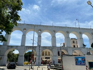 Arcos da Lapa Aqueduto da Carioca (Rio de Janeiro, Município do Rio de Janeiro, Avenida Mem de Sá), unutulmaz olayların yeri  Rio de Janeiro'dan