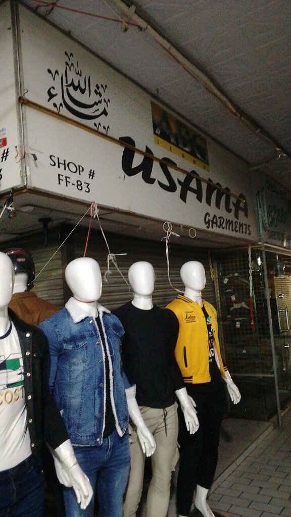 Giyim mağazası Usama garments, Karaçi, foto