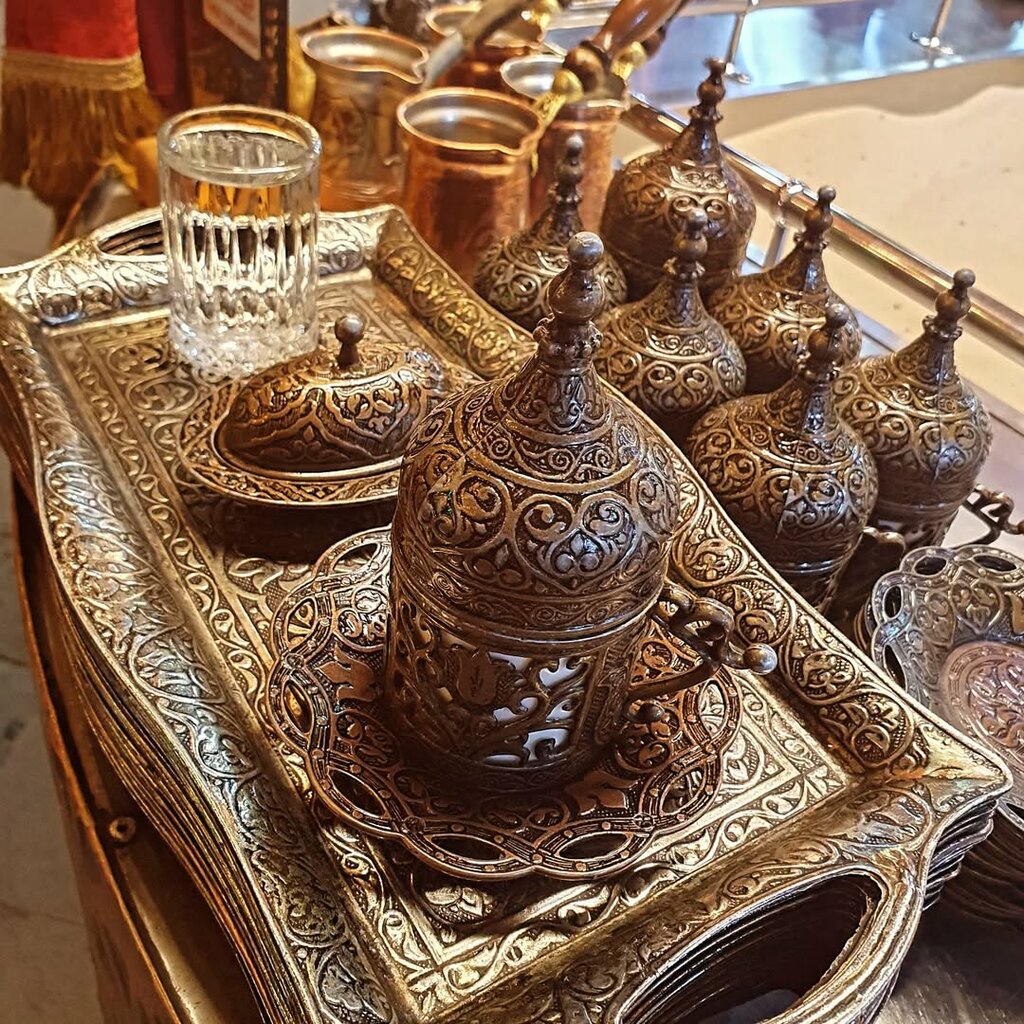 Kahve dükkanları Kumda Türk Kahvesi, Antalya, foto
