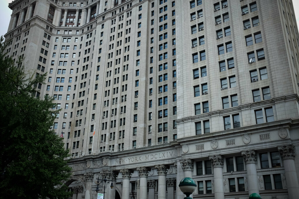 Belediyeler, devlet daireleri Manhattan Borough President's Office, New York, foto