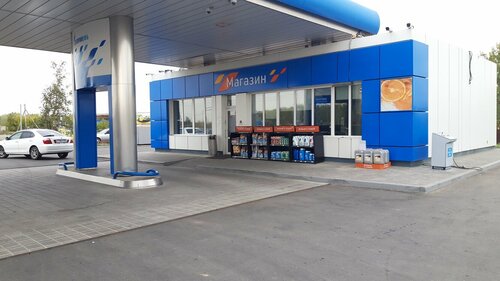 Benzin istasyonu Gazpromneft, Omskaya oblastı, foto