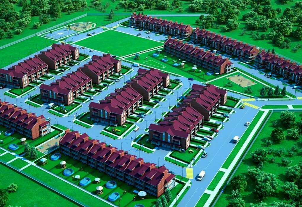 Konut blokları Английский квартал, Tiumen, foto