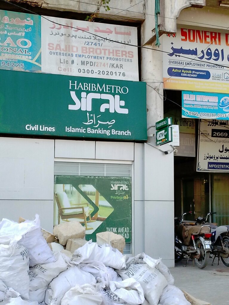 ATM'ler Habib Metro Bank, Karaçi, foto