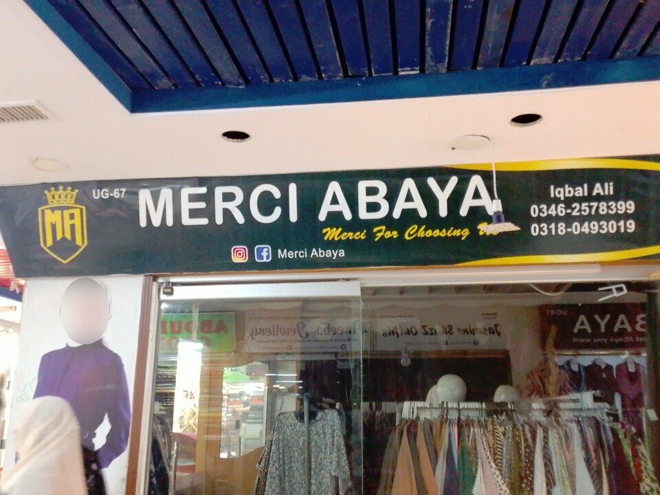 Giyim mağazası Merci abaya, Karaçi, foto